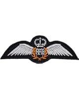 RAF Pilot Wings Iron or Sew On Embroidered Patch Badge Air Force ...