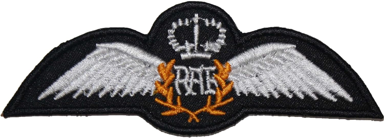 RAF Wings Badge Embroidered Patch 4" Sew-on or Iron-on: Amazon.co.uk ...