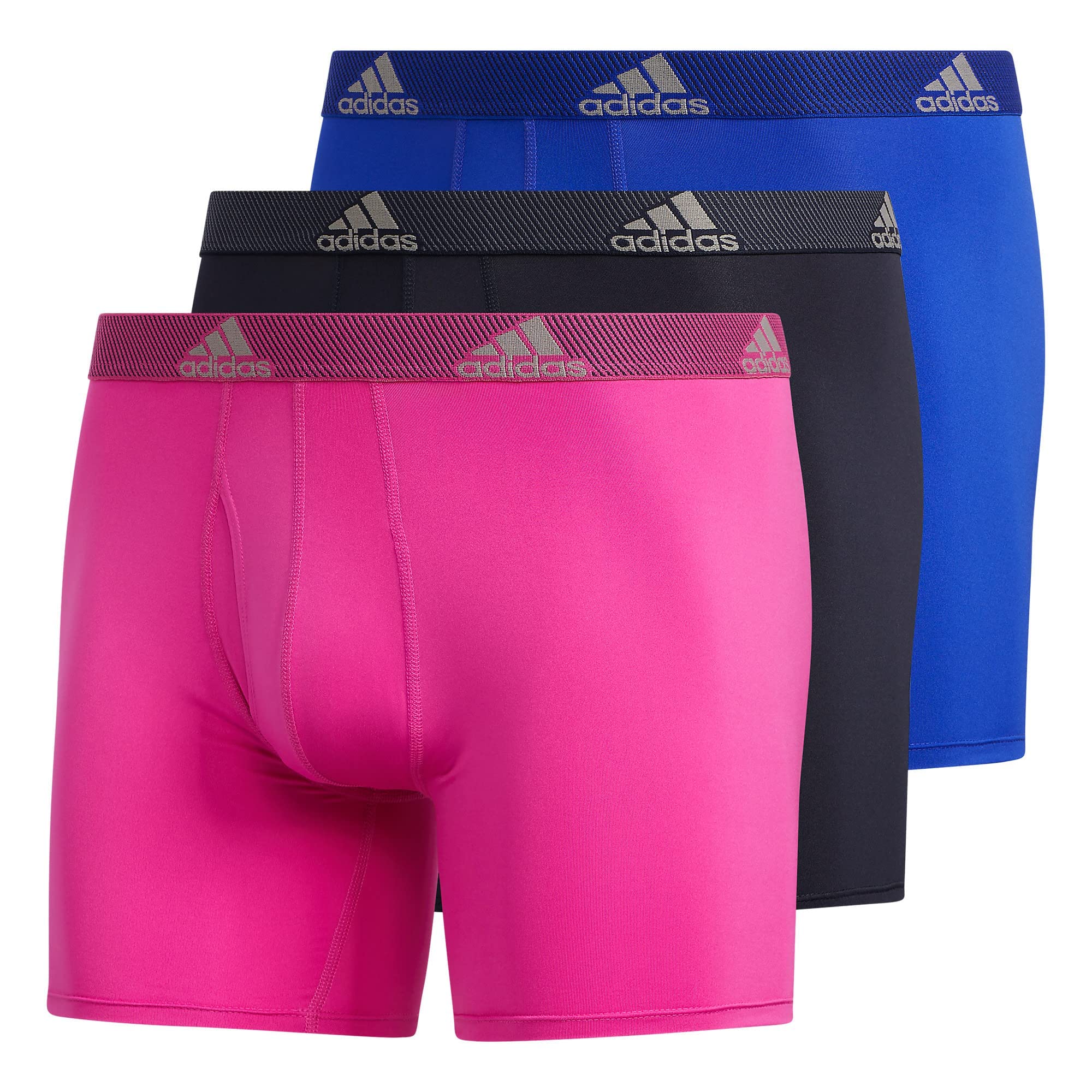 adidas Men's Microfiber Boxer Briefs Underwear Multipack – Athletic ...