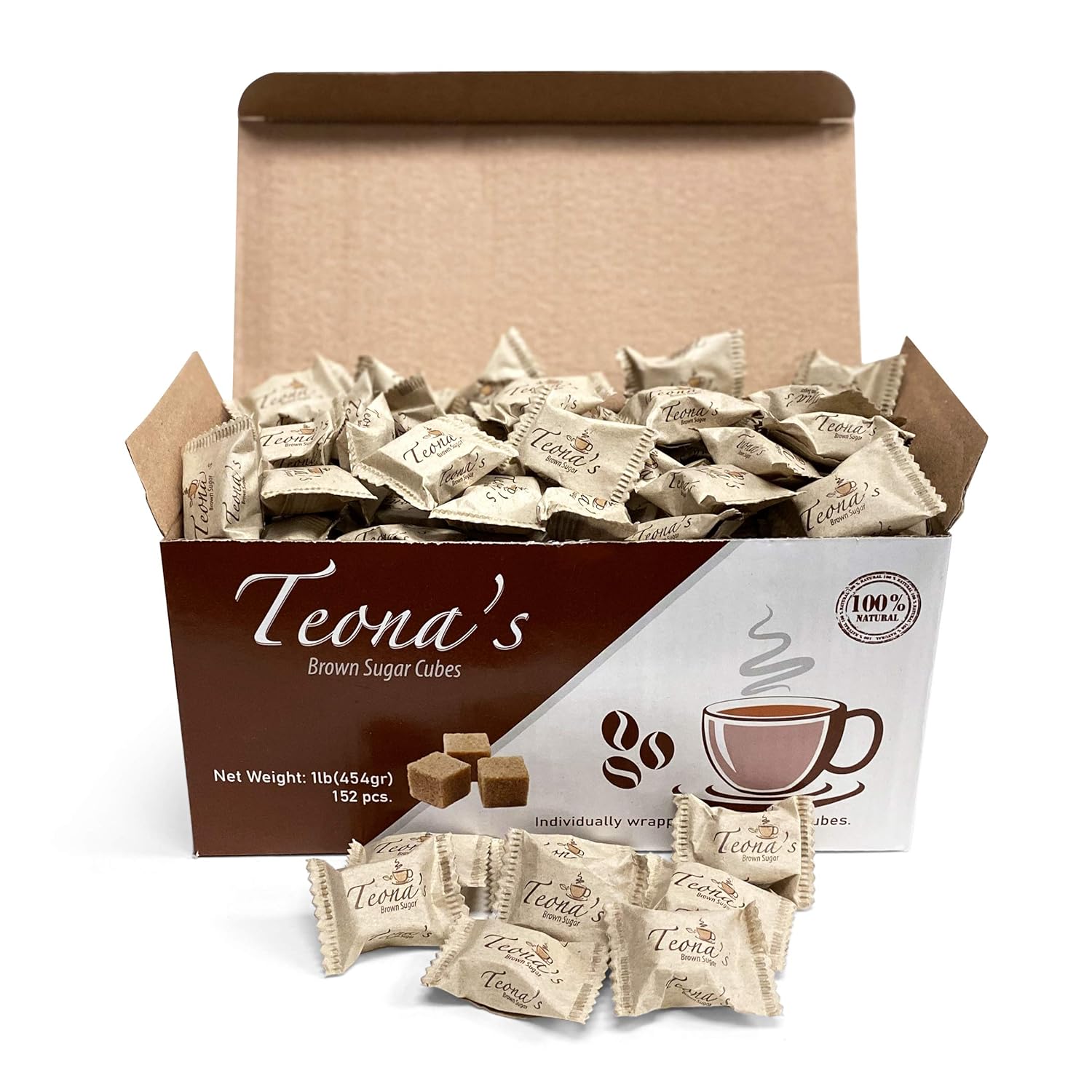 Amazon.com : Teona's Brown Sugar, Individually Wrapped Brown Sugar ...