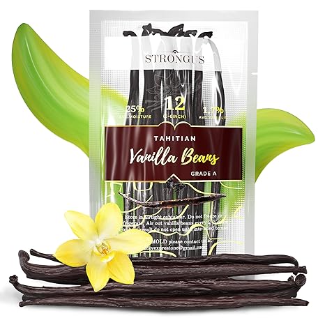 Mua 12 Large Tahitian Vanilla Beans - Vacuum Sealed Grade A Vanilla ...
