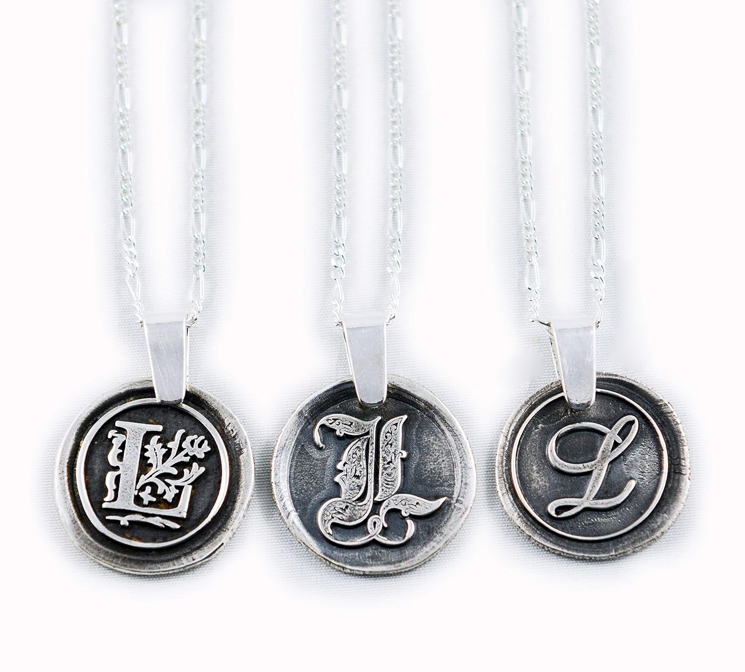 Amazon.com: Letter L Monogram Necklace: Handmade