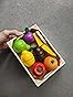 Amazon.com: Airlab Wooden Play Food for Kids Kitchen Cutting Fruits ...