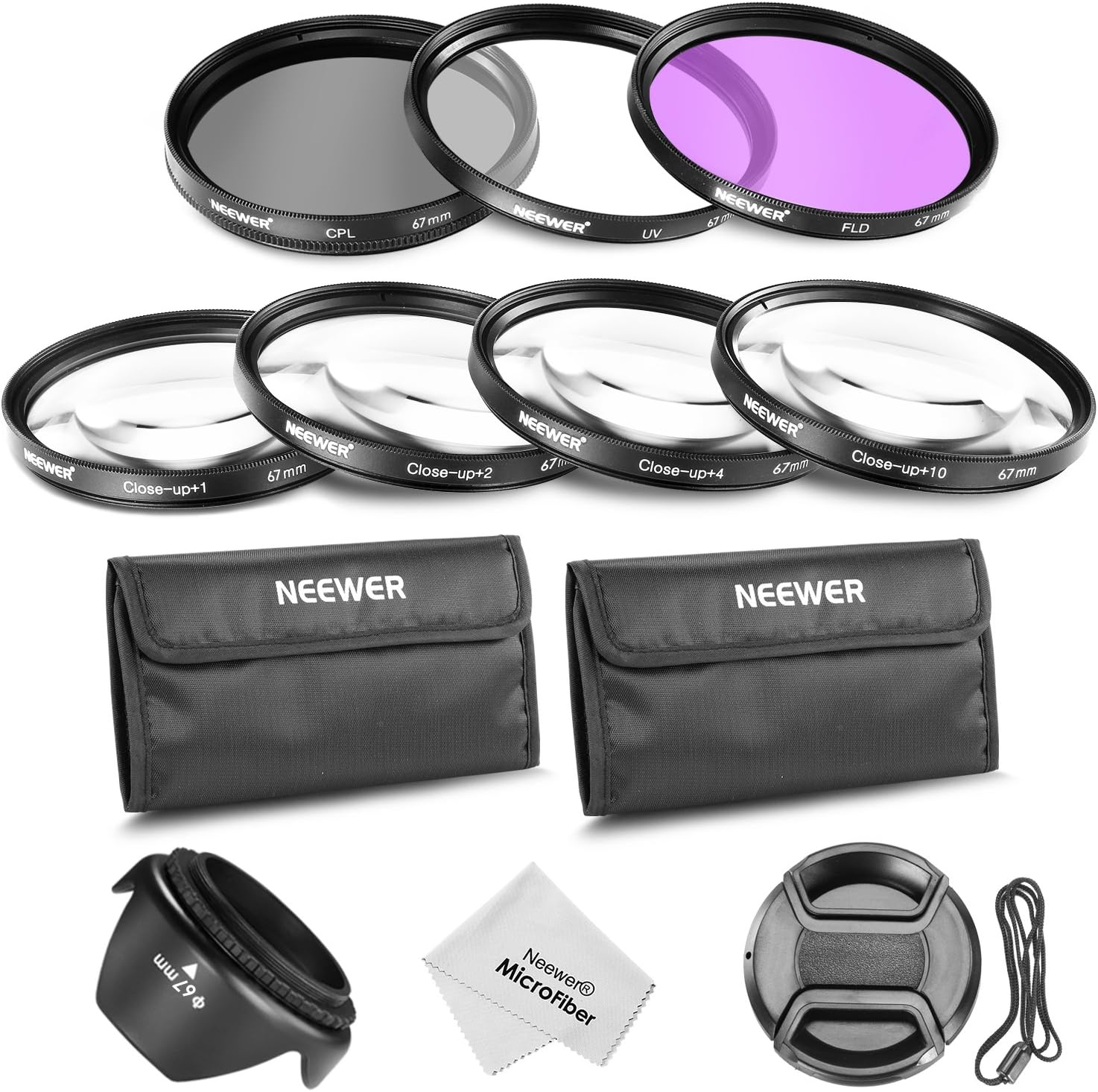 Neewer® 67MM Lens Filter and Close-up Macro Kit for: Amazon.co.uk ...