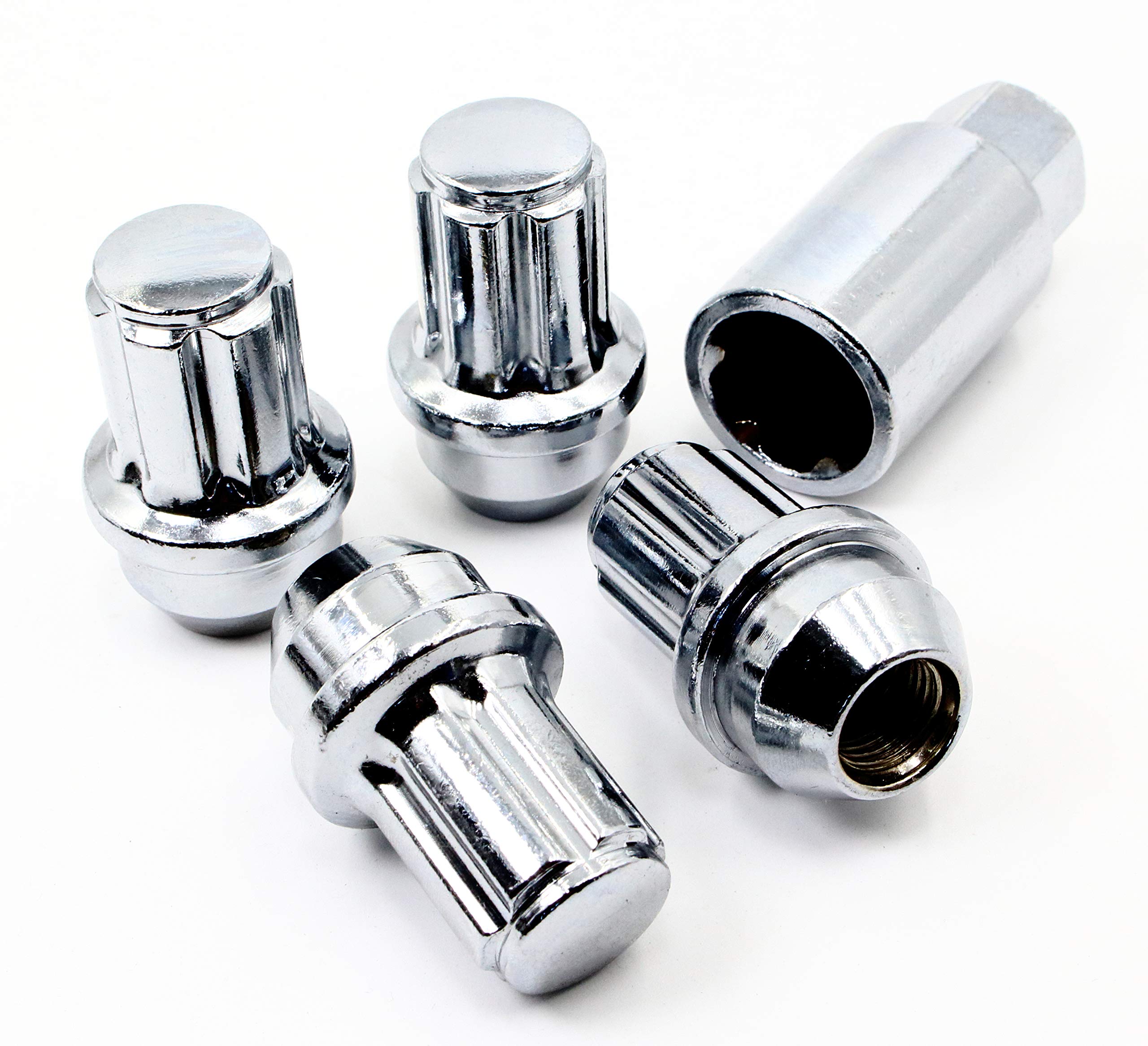 Set of 4 Veritek 14x2.0mm 2.0 Inch Length 22mm Key Hex Chrome Large ...