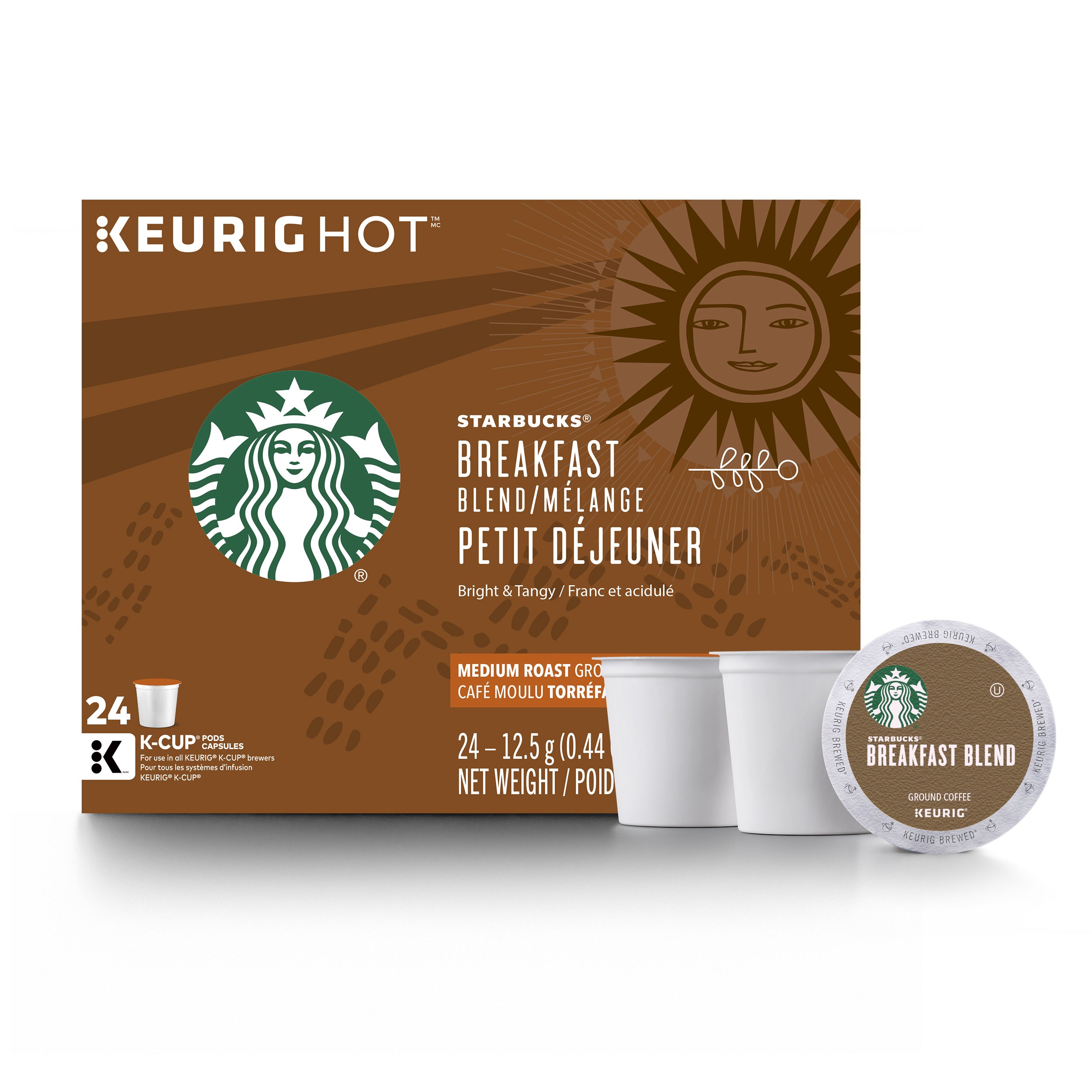 Starbucks Breakfast Blend Coffee K-Cups,8 packs of 24 cups(Total 192 ...