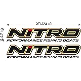 Amazon.com: Large 24" Carpet Graphic Nitro Decal Stickers for BASS ...