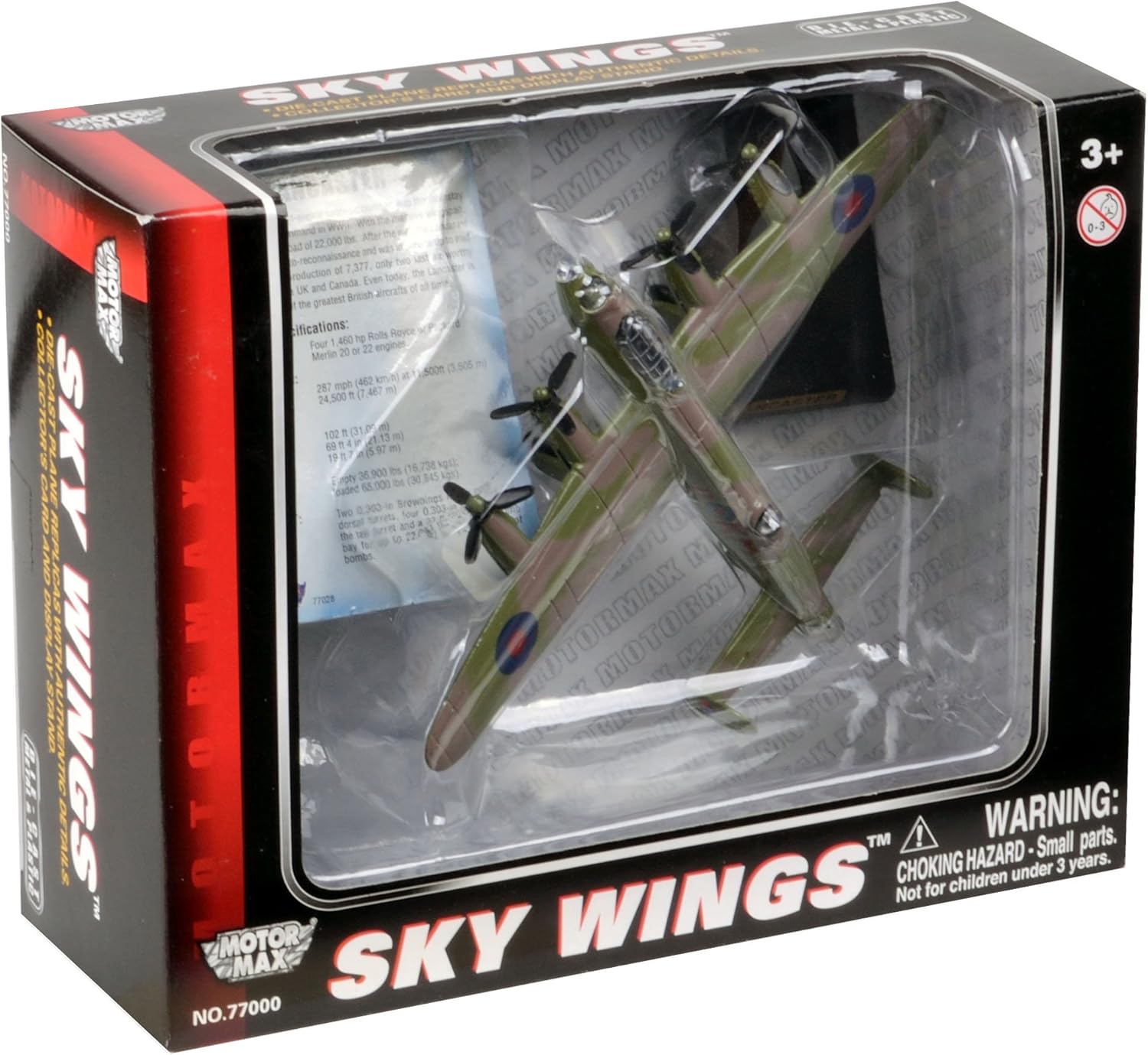 Richmond Toys, Motormax, Sky Wings Classic Lancaster Aircraft Die-Cast ...