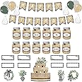 Amazon.com : Nezyo 80 Pcs Eucalyptus Farmhouse Classroom Board Decor ...