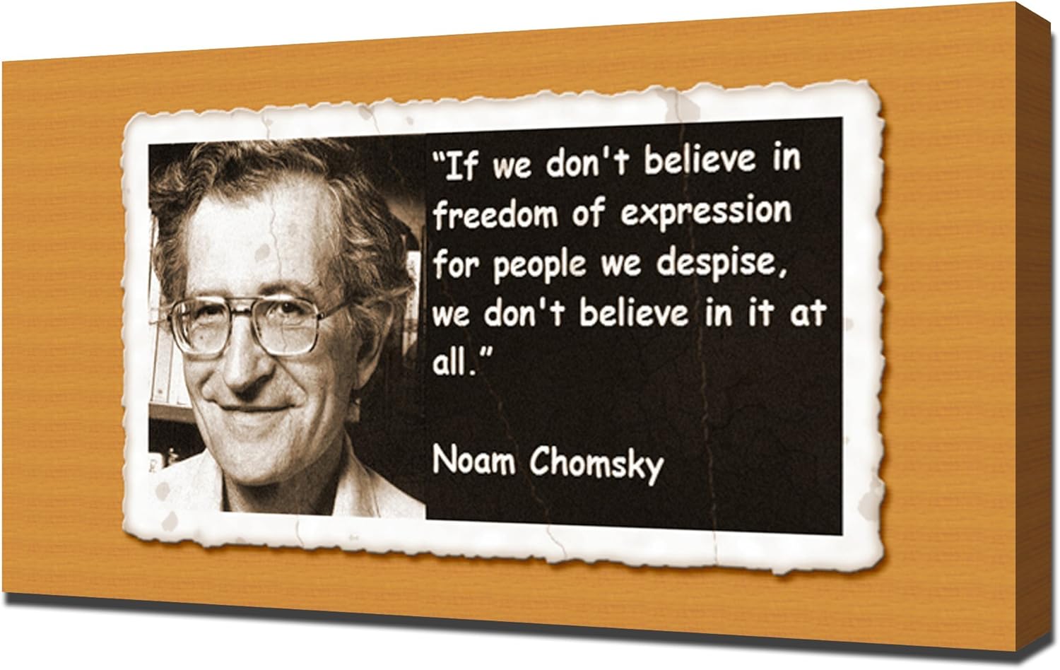 Amazon.com: Noam Chomsky Quotes 2 - Canvas Art Print: Posters & Prints