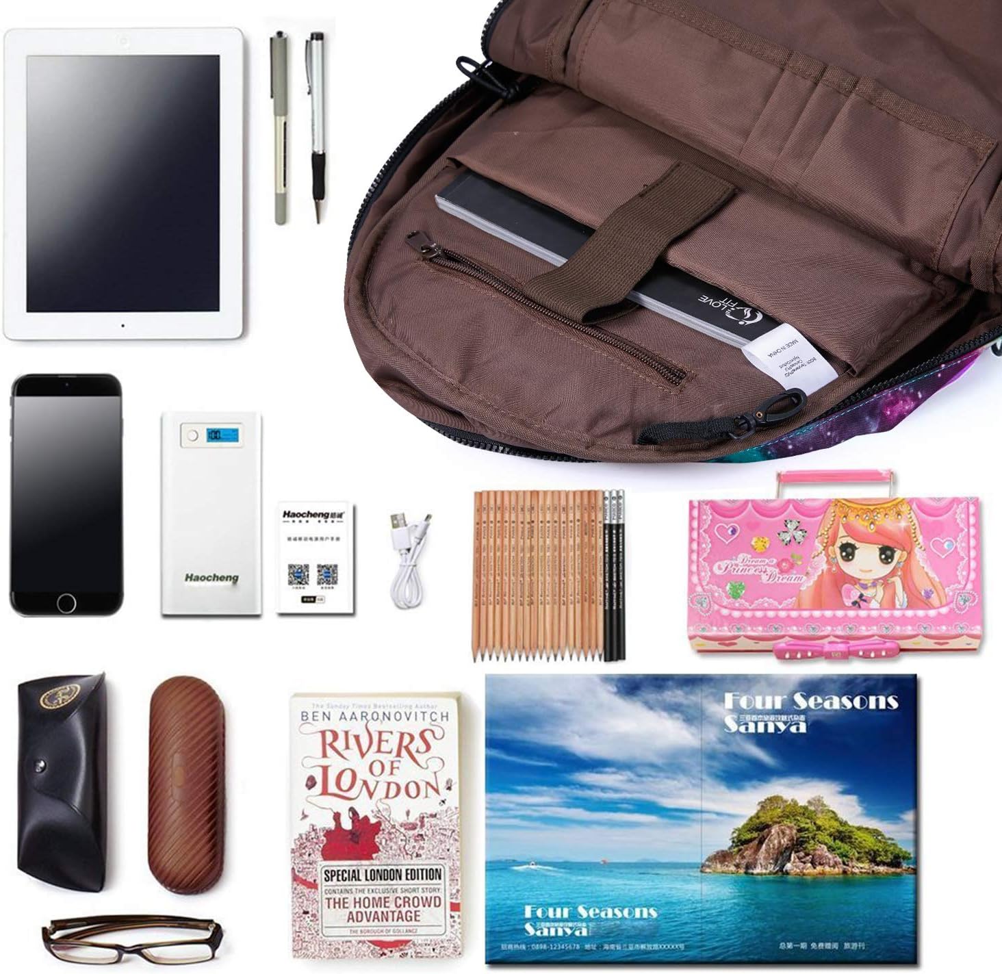 SKL School Backpack Unisex Canvas Anime Luminous Backpack Daypack ...