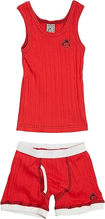 Amazon.com: Knuckleheads Skivvies Baby Underwear Set Red 2T: Clothing