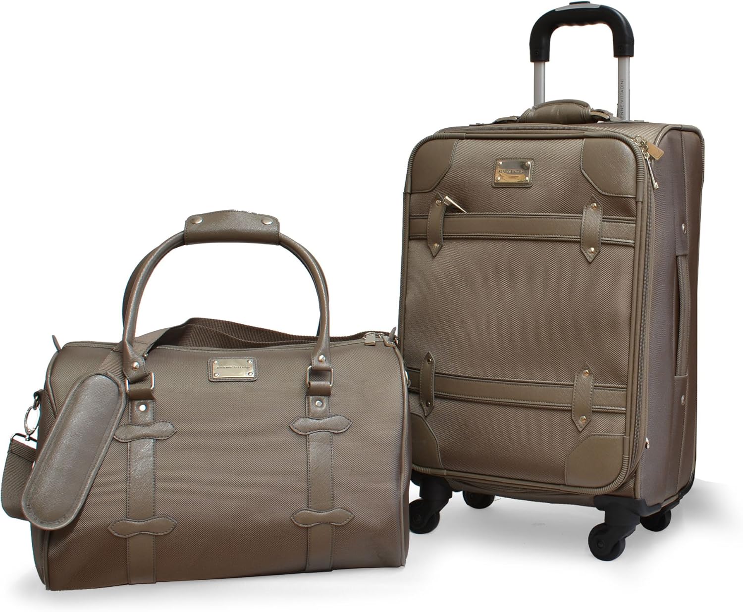 Amazon.com | Adrienne Vittadini Metro Collection 2 Piece Luggage Set 21 ...