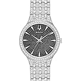 Amazon.com: Bulova Men's Crystals Octava Black Ion Plated Stainless ...