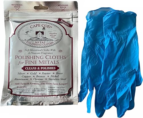 Cape Cod Metal Polishing Cloths Package of 2 with Gloves price in Saudi ...