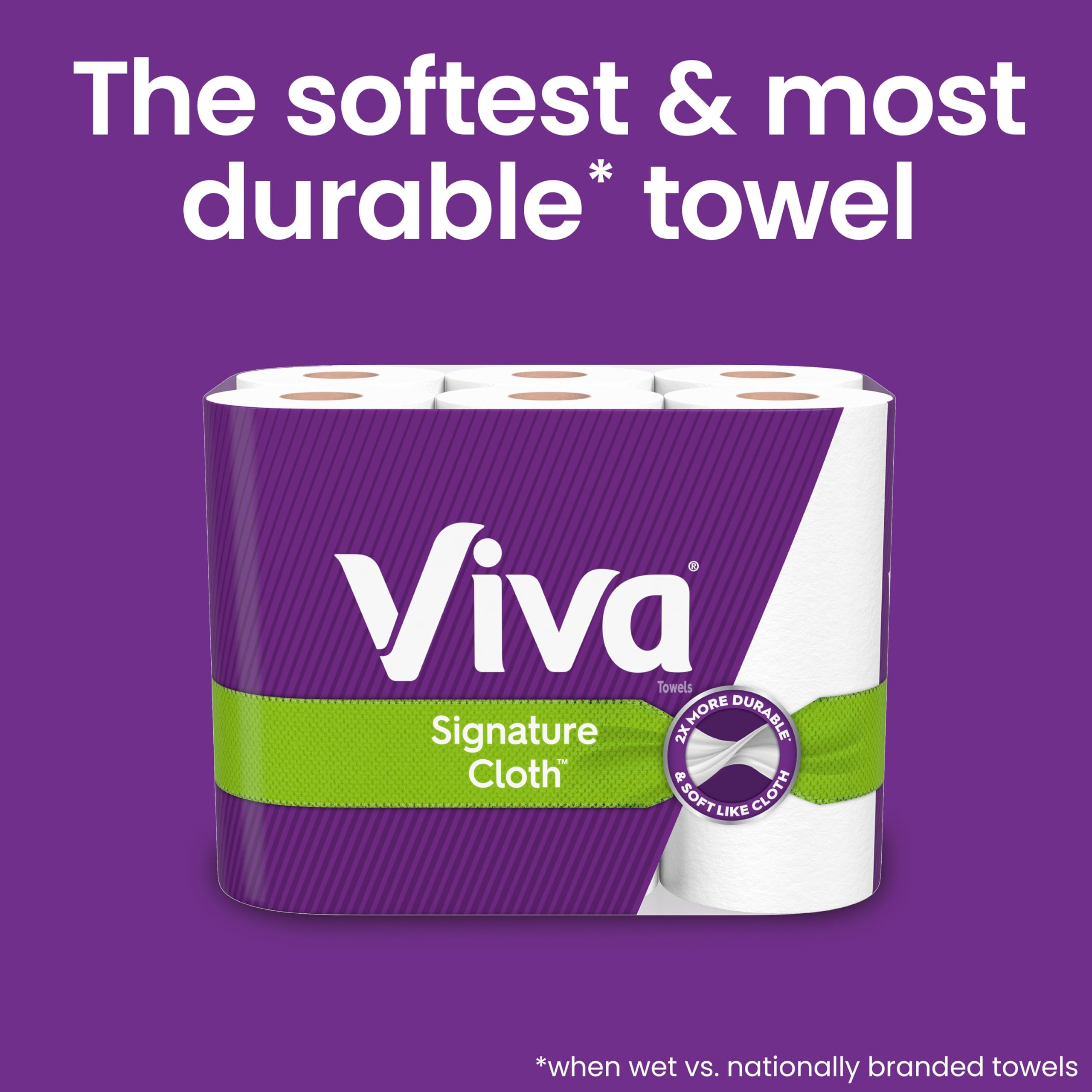 Mua Viva Signature Cloth Paper Towels, 3 Double Rolls, 94 Sheets per ...