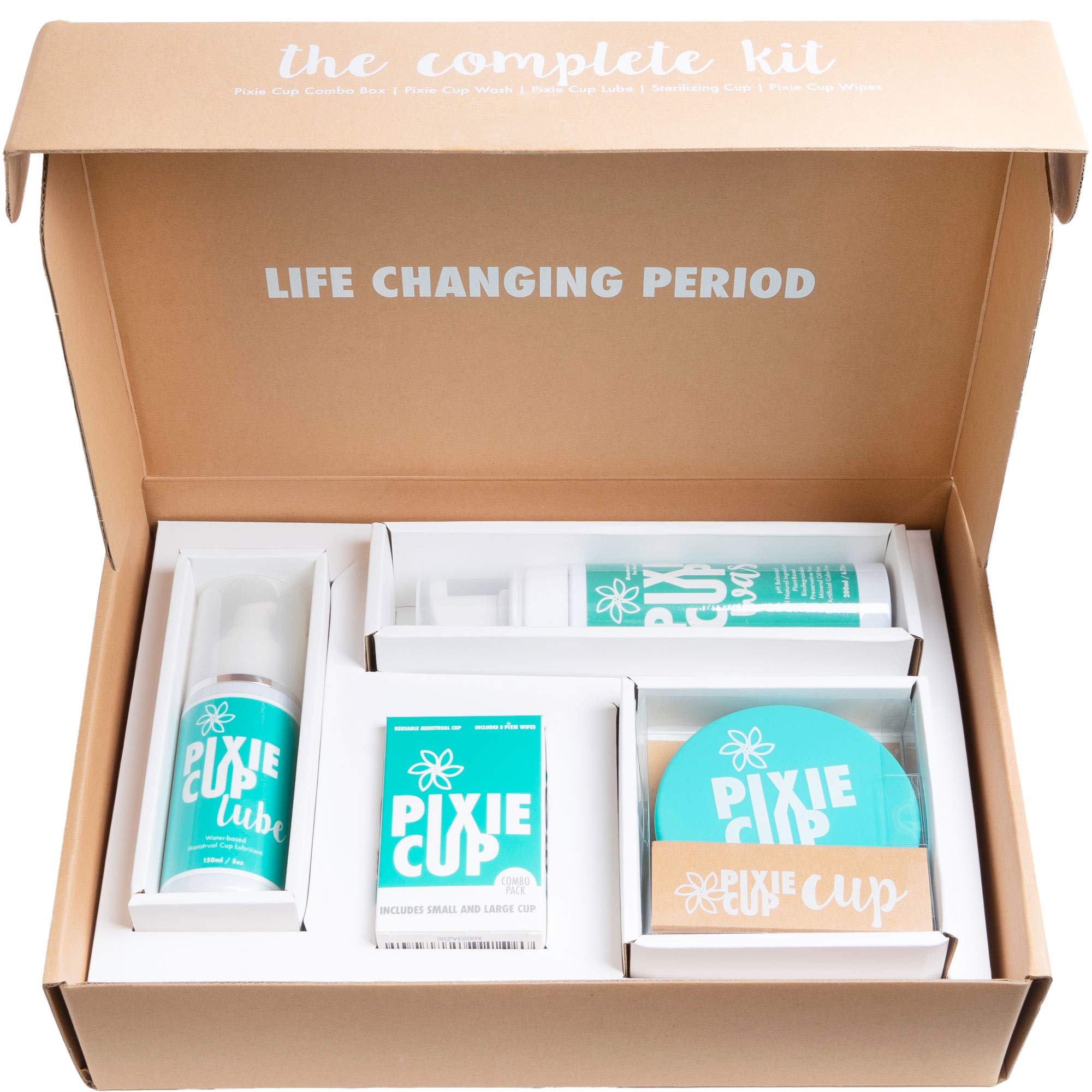 Menstrual Cups Kit - Best Period Cup Starter Kit - 2 Cups, Wash, 20 ...