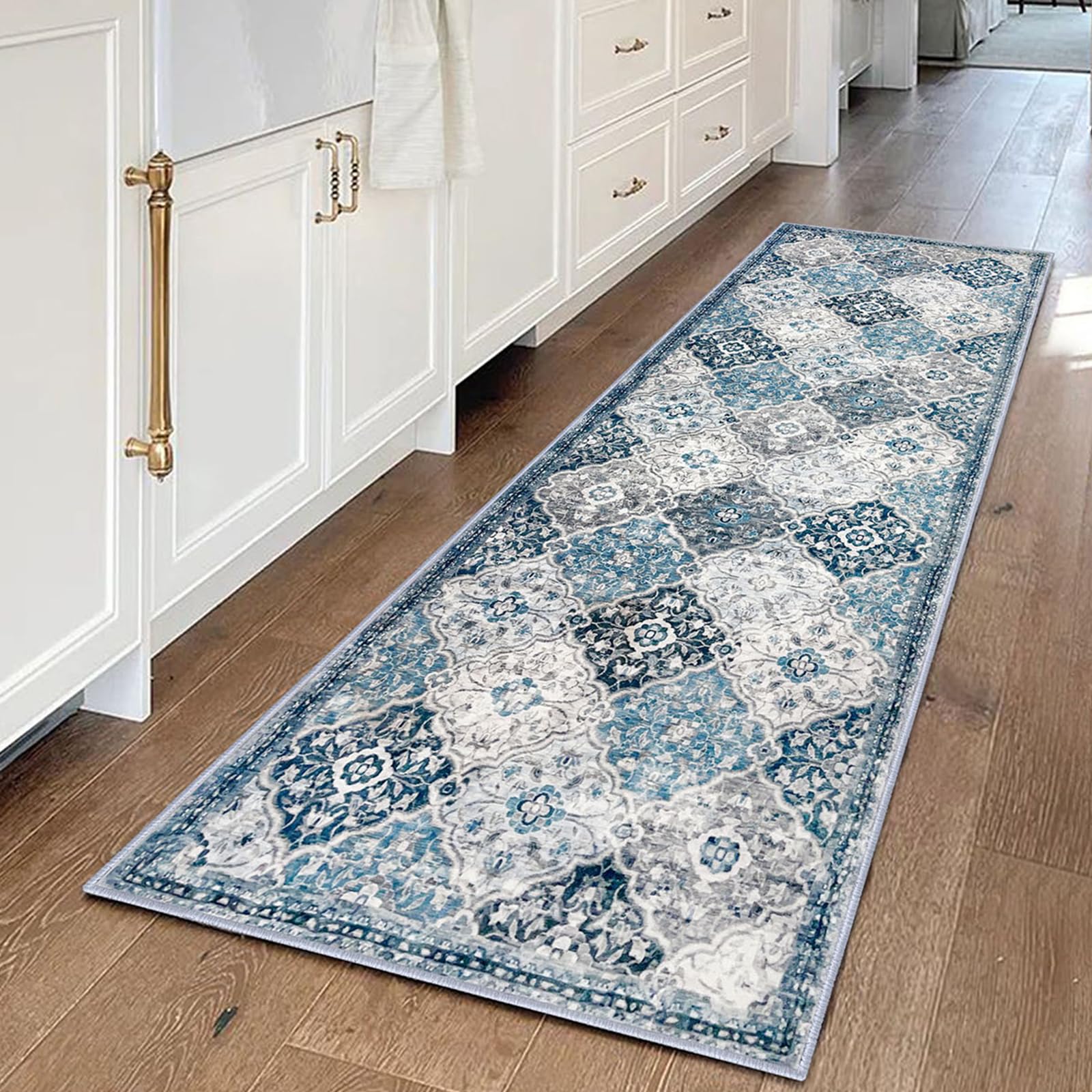 KILOCOCO 2x6 Runner Rug, Moroccan Washable Hallway Entryway Runner Rug ...