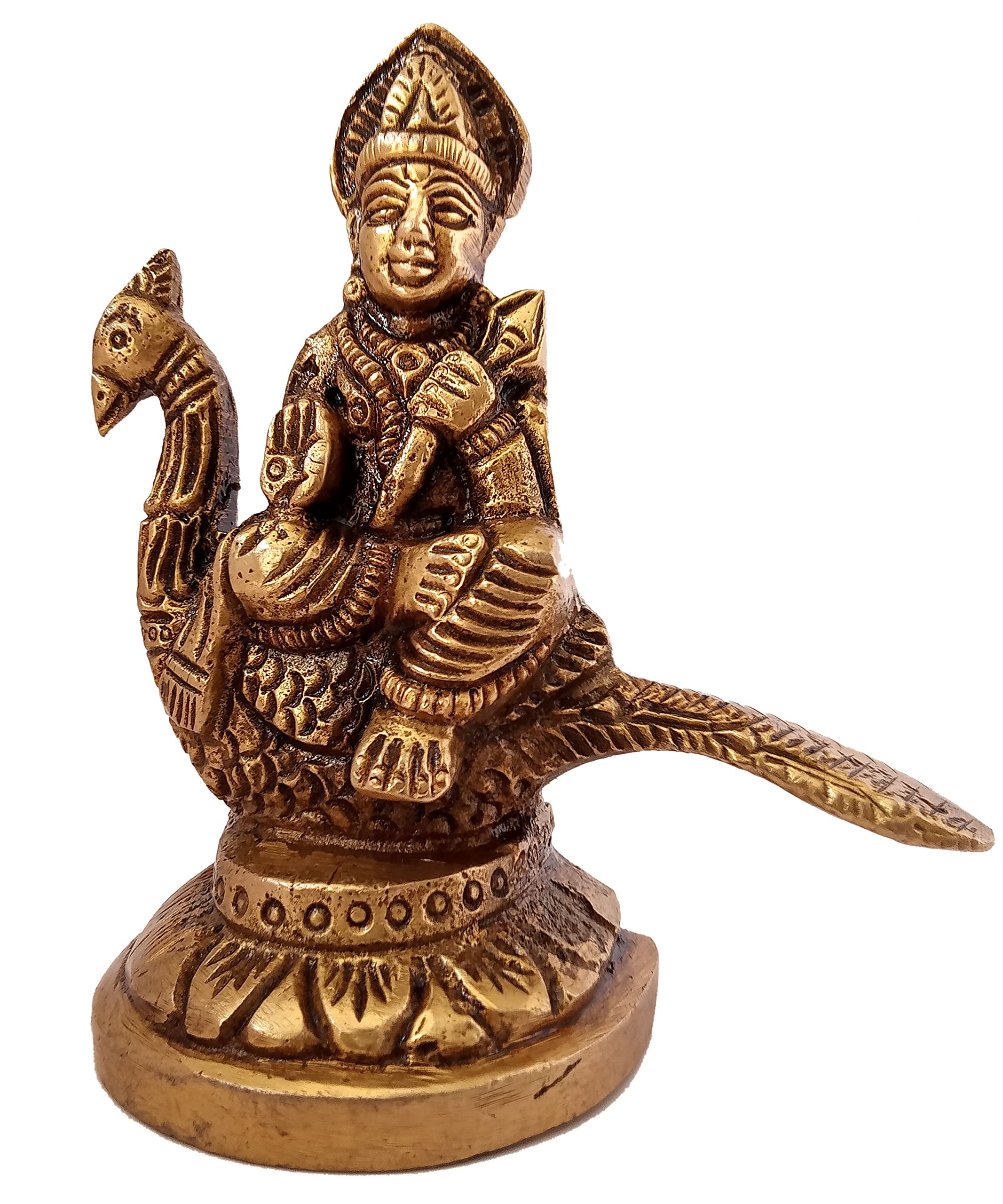 Mua GURU JEE™ Brass Statue Lord Murugan Karthikeya Idol Skanda Murti ...