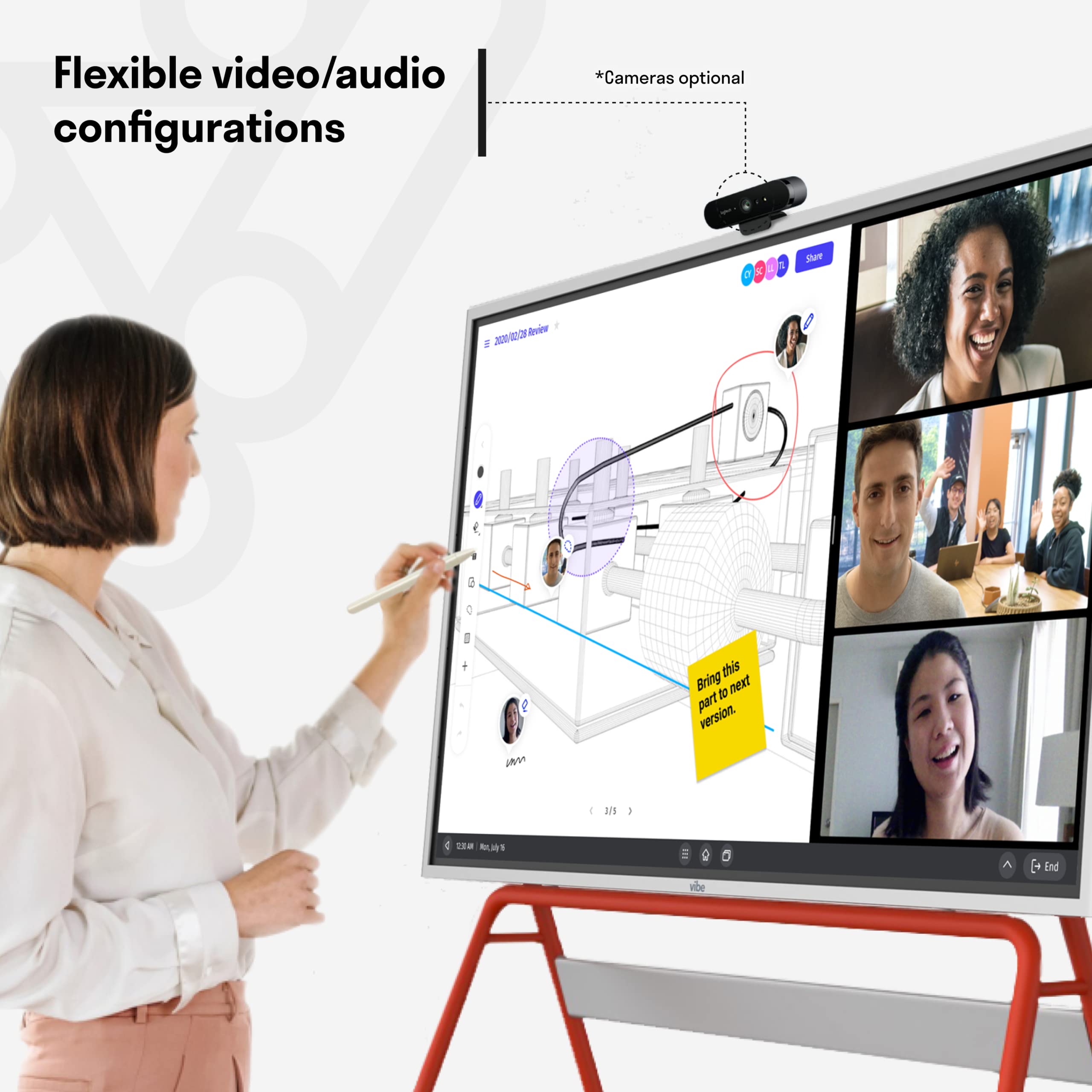 Mua Vibe 55" Smart Board, Touchscreen Display, 4K UHD Interactive Board ...