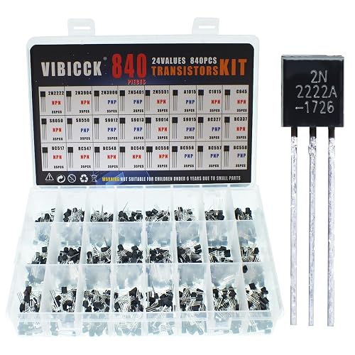 VIBICCK 24 Value 840-piece Assorted Type General Purpose TO92 ...