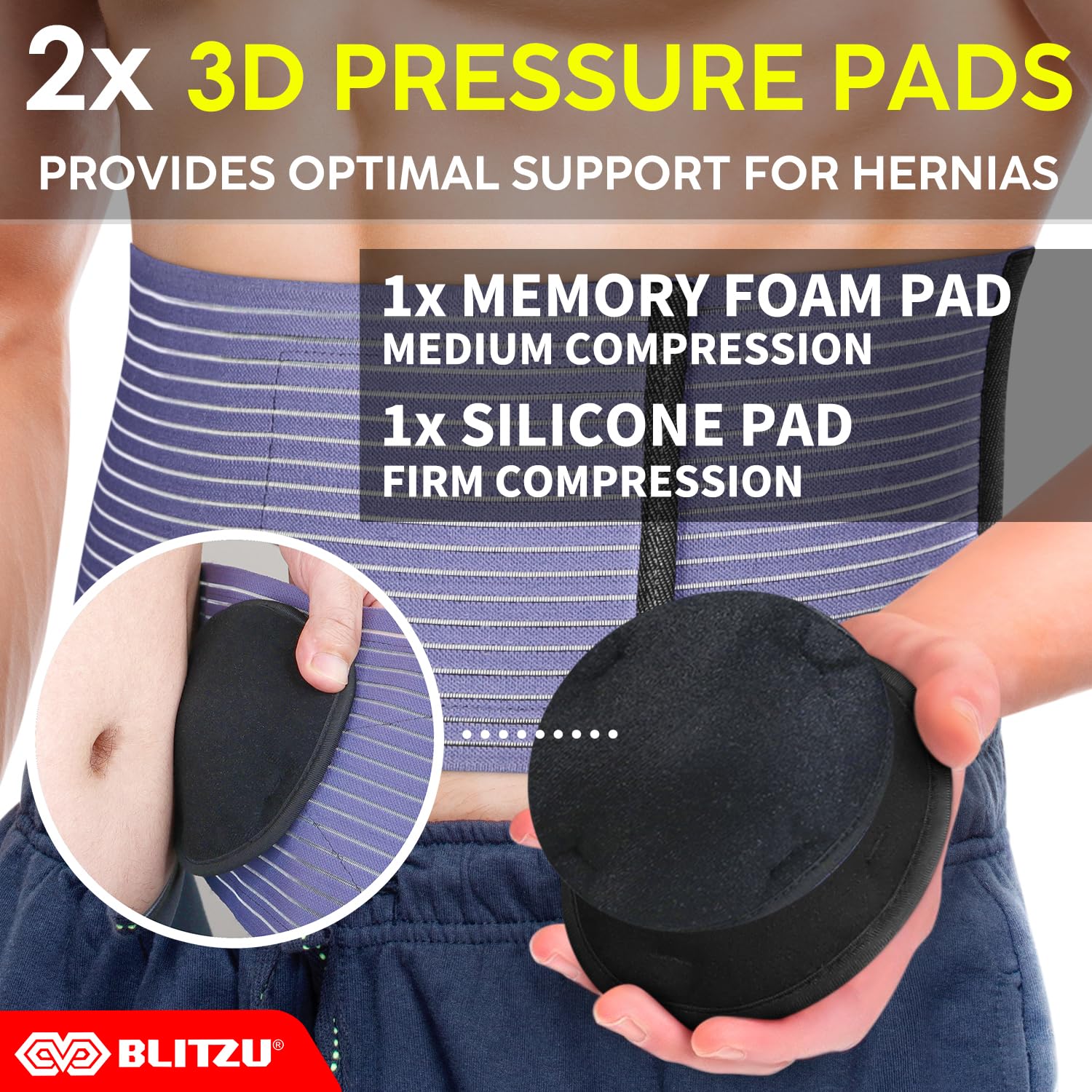 Mua BLITZU Umbilical Hernia Belt for Men & Women, Abdominal Binder ...