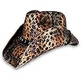 SWAMP HATZ Cheetah Print Straw Cowboy Hat for Men and Women - Hand ...