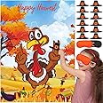Amazon.com: Thanksgiving Games, Fall Festival Games, Pin The Hat on The ...