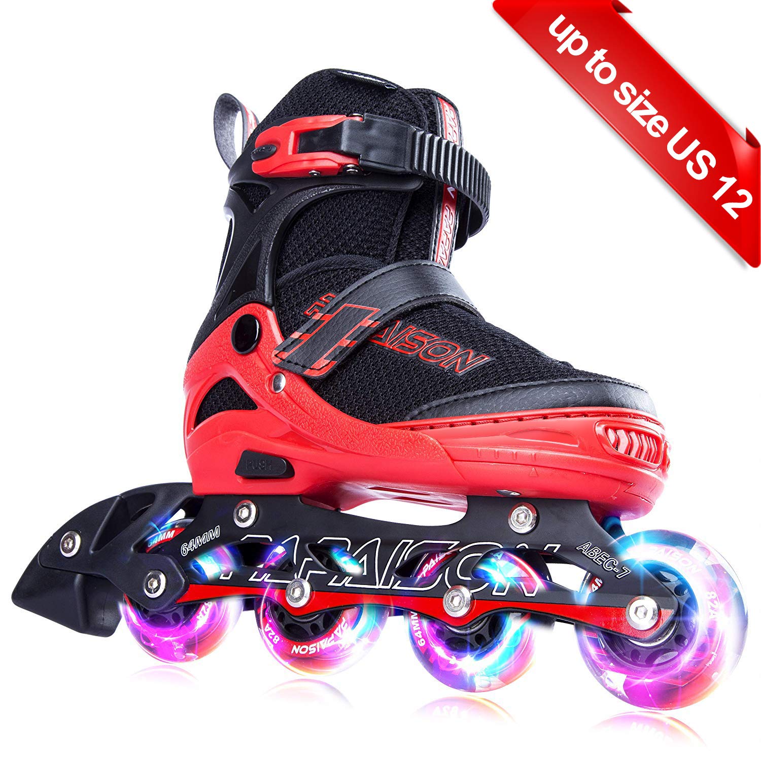 PAPAISON SPORTS Adjustable Inline Skates for Kids or Adults with Full ...