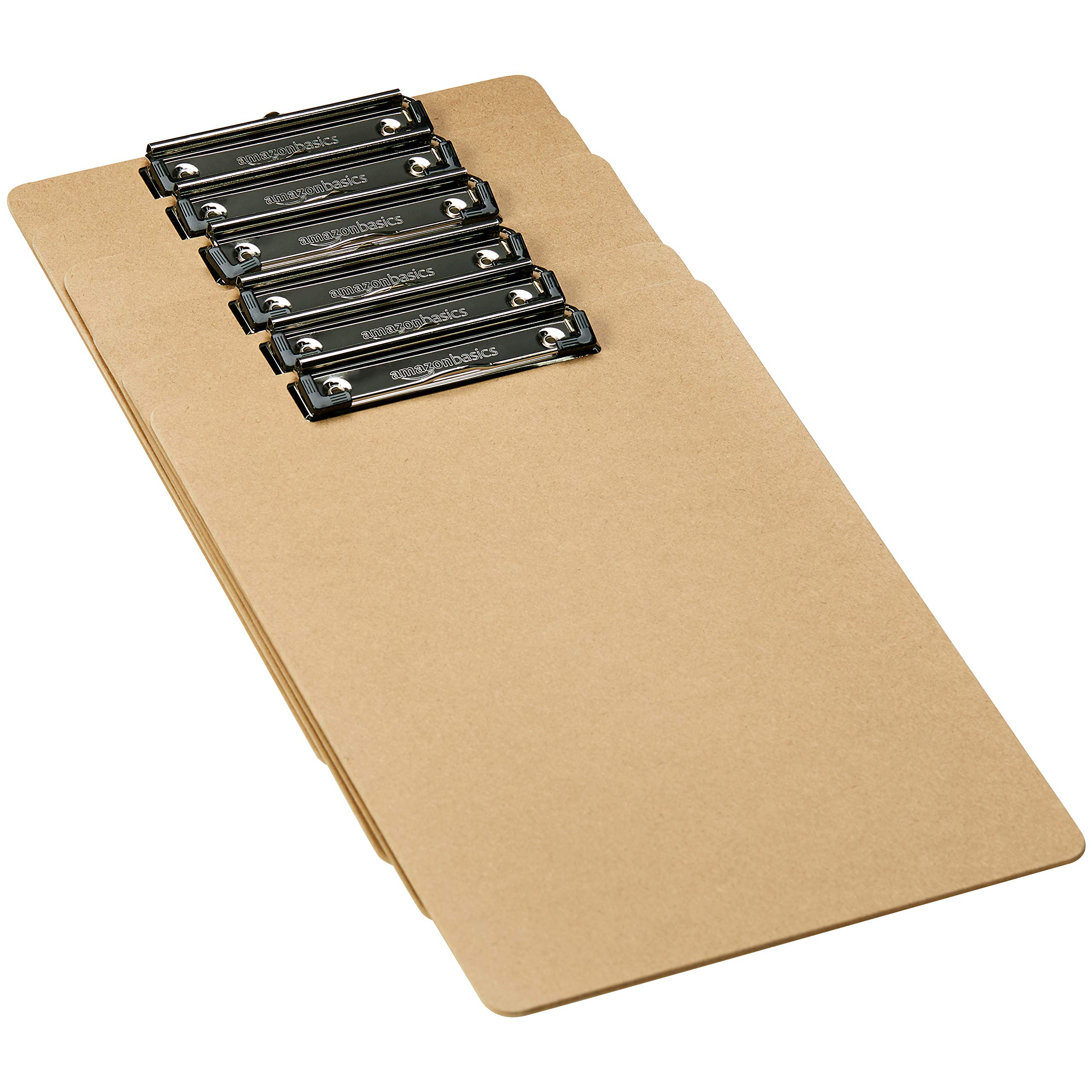 AmazonBasics Hardboard Office Clipboard - 6-Pack