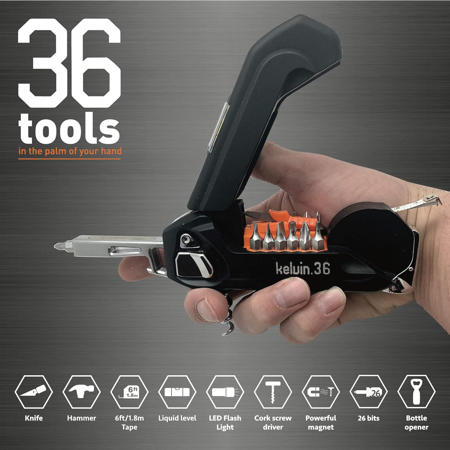 Kelvin Tools K36BLK01-01 36 The Ultra Urban Multi-Tool, Black – BigaMart