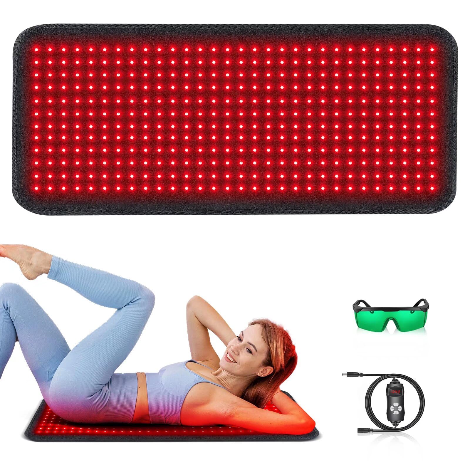 Red Light Therapy Mat for Body - 360 LEDs Large Red & Infrared Light ...