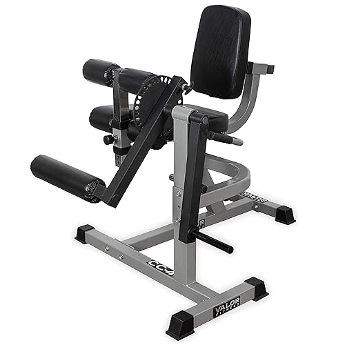 Valor Fitness Leg Extension and Leg Curl Machine - Adjustable - 8 Thigh ...