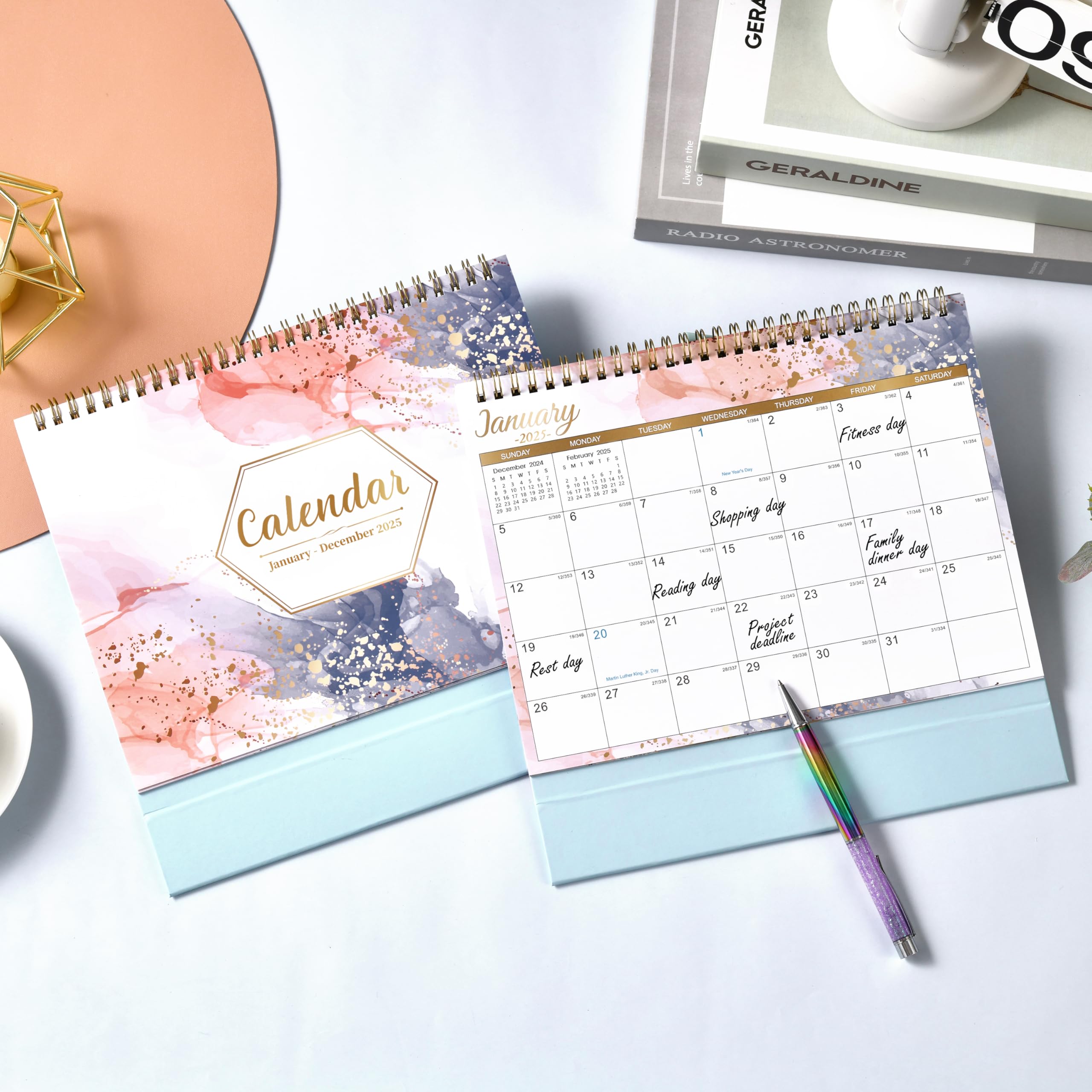 Mua 2026 Desk Calendar - 12 Months Desk Calendar 2026, January 2026 ...
