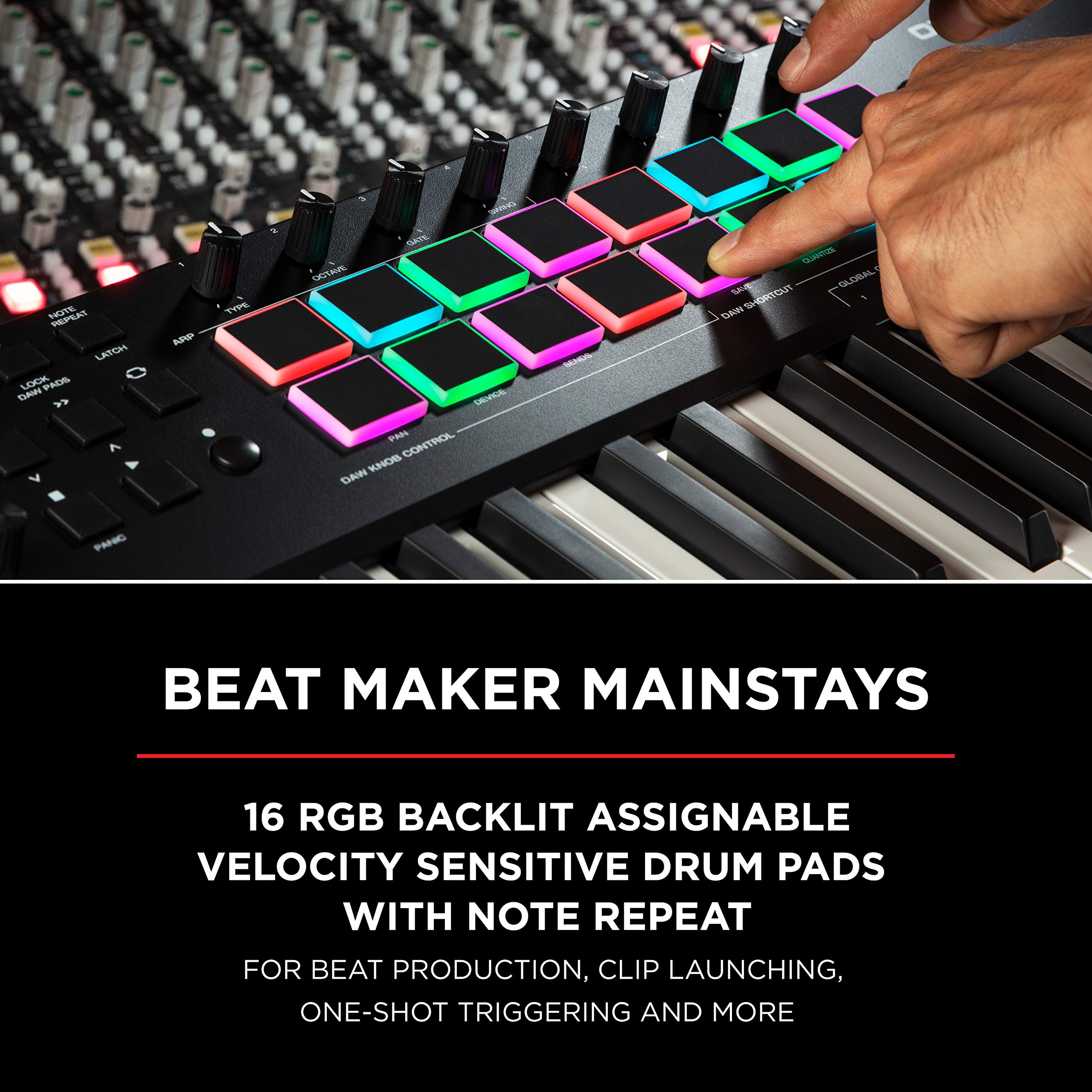 Mua Oxygen Pro 61 – 61 Key USB MIDI Keyboard Controller With Beat Pads, MIDI Assignable Knobs ...