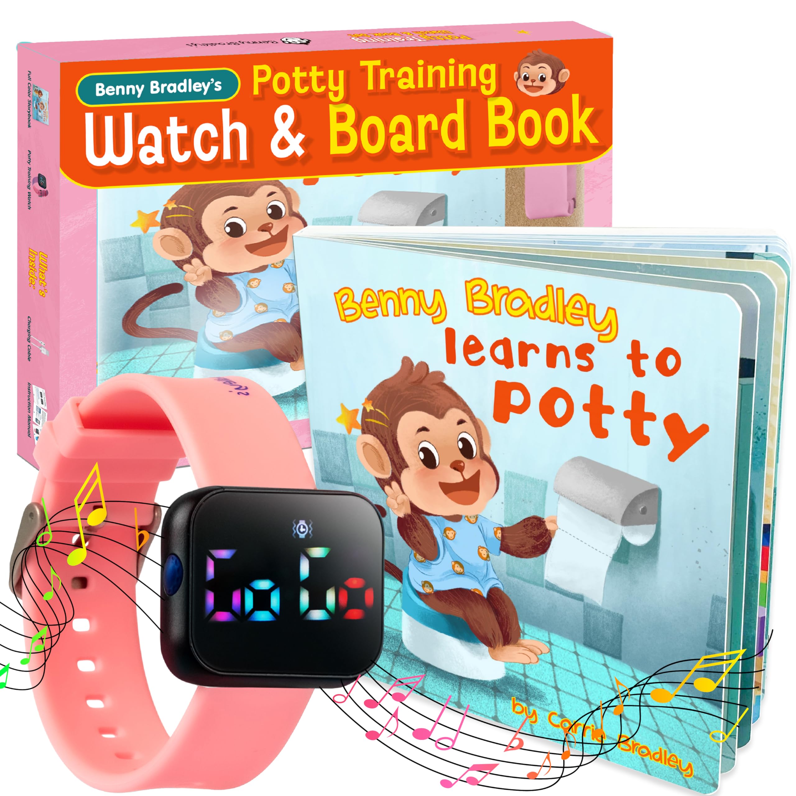 Potty Training Watch & Board Book for Kids – A Water Resistant Potty ...