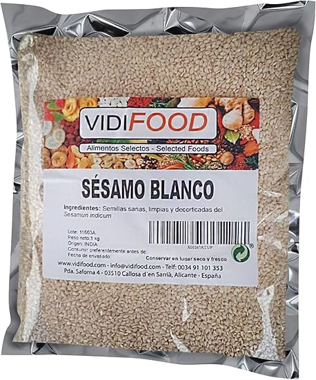 Semillas De Sésamo Blanco - 1kg - Condimento Con Sabor A Nueces Para ...