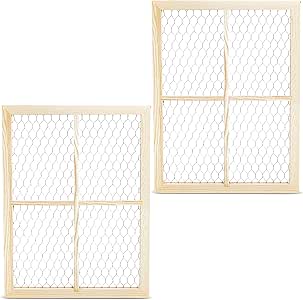 Amazon.com: Bright Creations Unfinished Chicken Wire Window Frames (12 ...