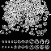 Amazon.com: salbsever 120 Sets Plastic Sew-on Snap Buttons Fasteners ...