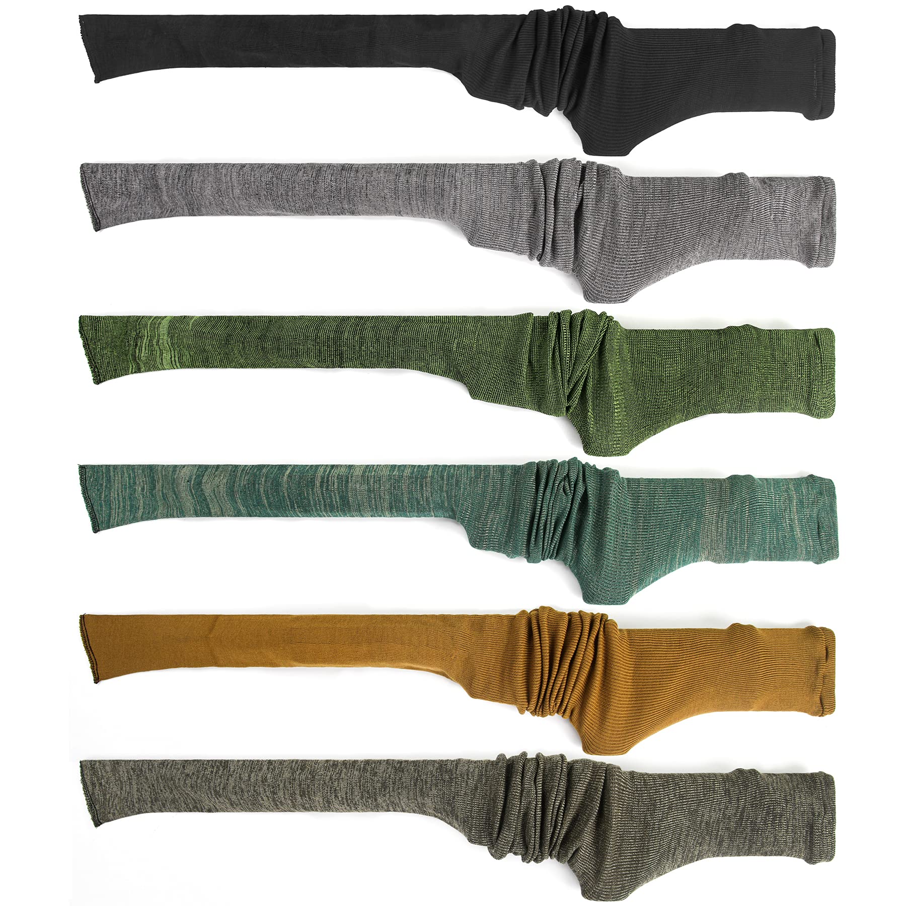 GUGULUZA 6-Pack Extra-Thick Gun Socks for Rifles and Shotguns, Silicone ...