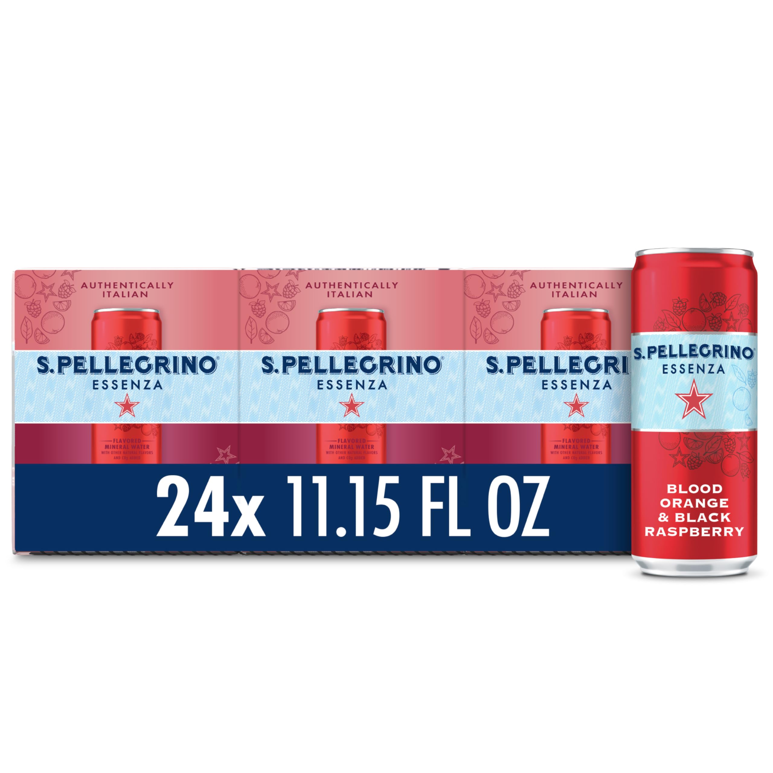 S.Pellegrino Essenza Blood Orange Black Raspberry Flavored Mineral ...