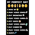 Amazon.com: Perfect Day Video Game Poster, 11x17 Inches, Gamer Artwork ...