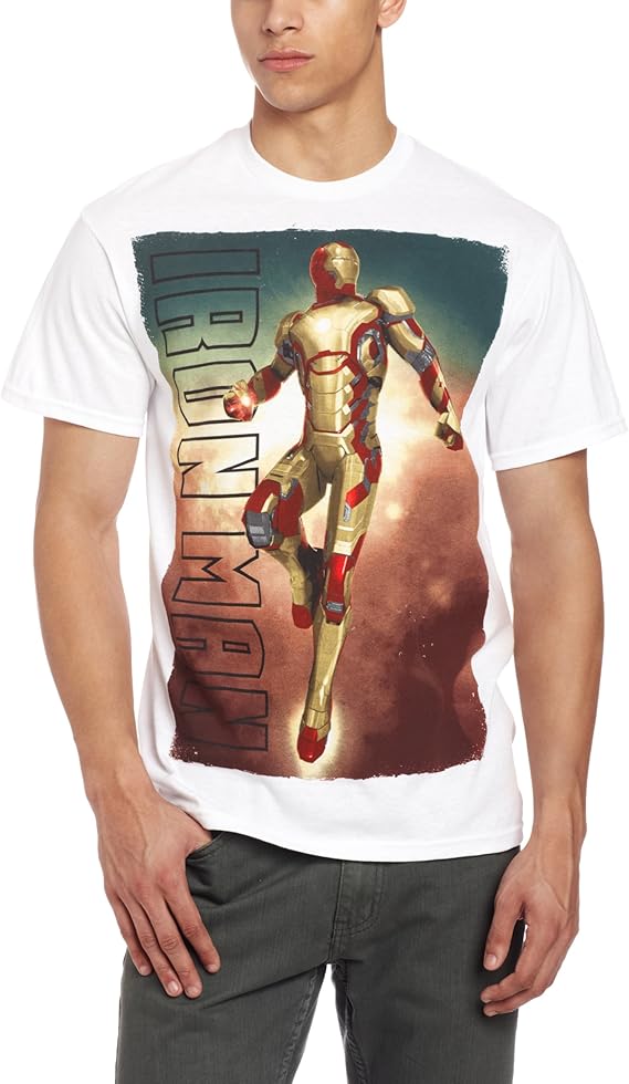 Amazon.com: Marvel Men's Iron Man 3 Movie Backlit T-Shirt: Clothing