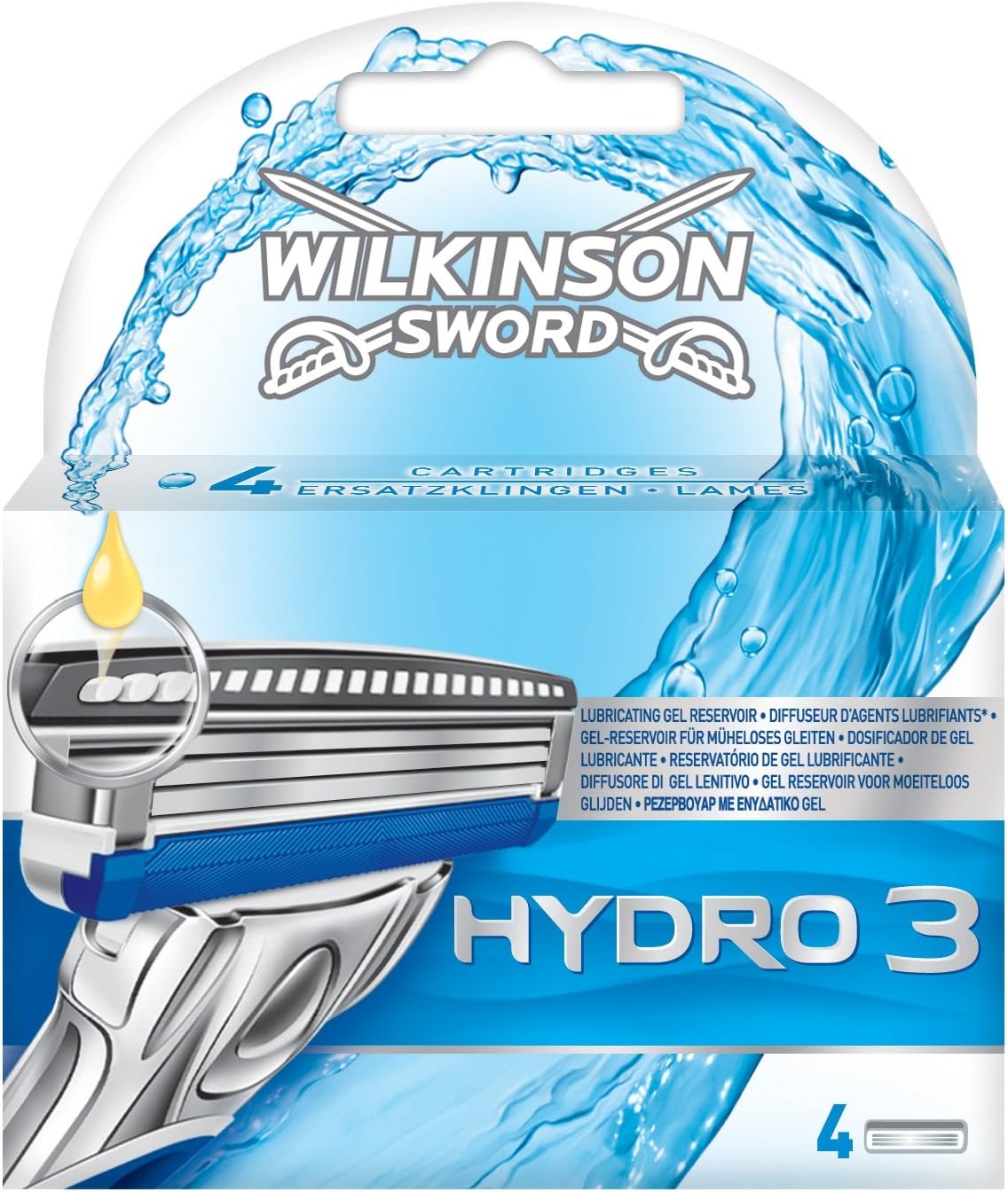 Wilkinson Sword Hydro 3 Razor Blades – Pack of 4 – BigaMart