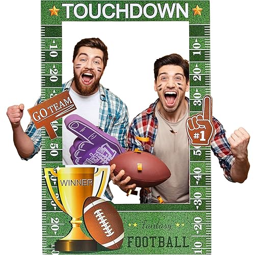 Football Photo Prop Frame Football Theme Selfie Photo Booth Picture ...