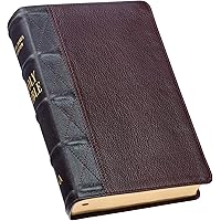 KJV Holy Bible, Giant Print Standard Size Premium Full Grain Leather Red Letter Edition - Thumb ...