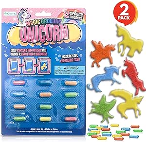 Amazon.com: ArtCreativity Magic Growing Unicorn Capsules - Grow in ...