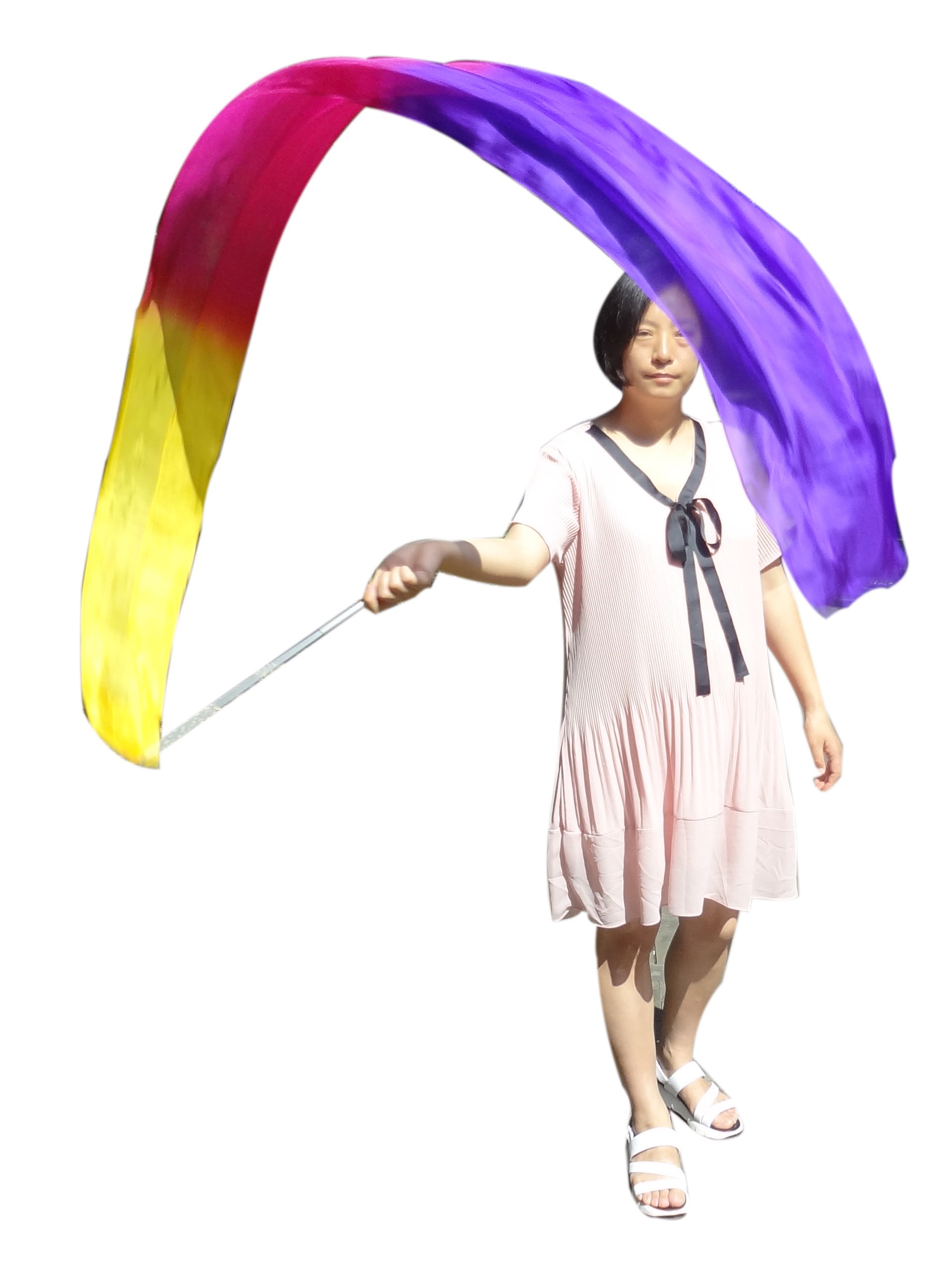 Buy Winged Sirenny 40 Colors 98" Hand Painted Colorful Flowy Silk ...