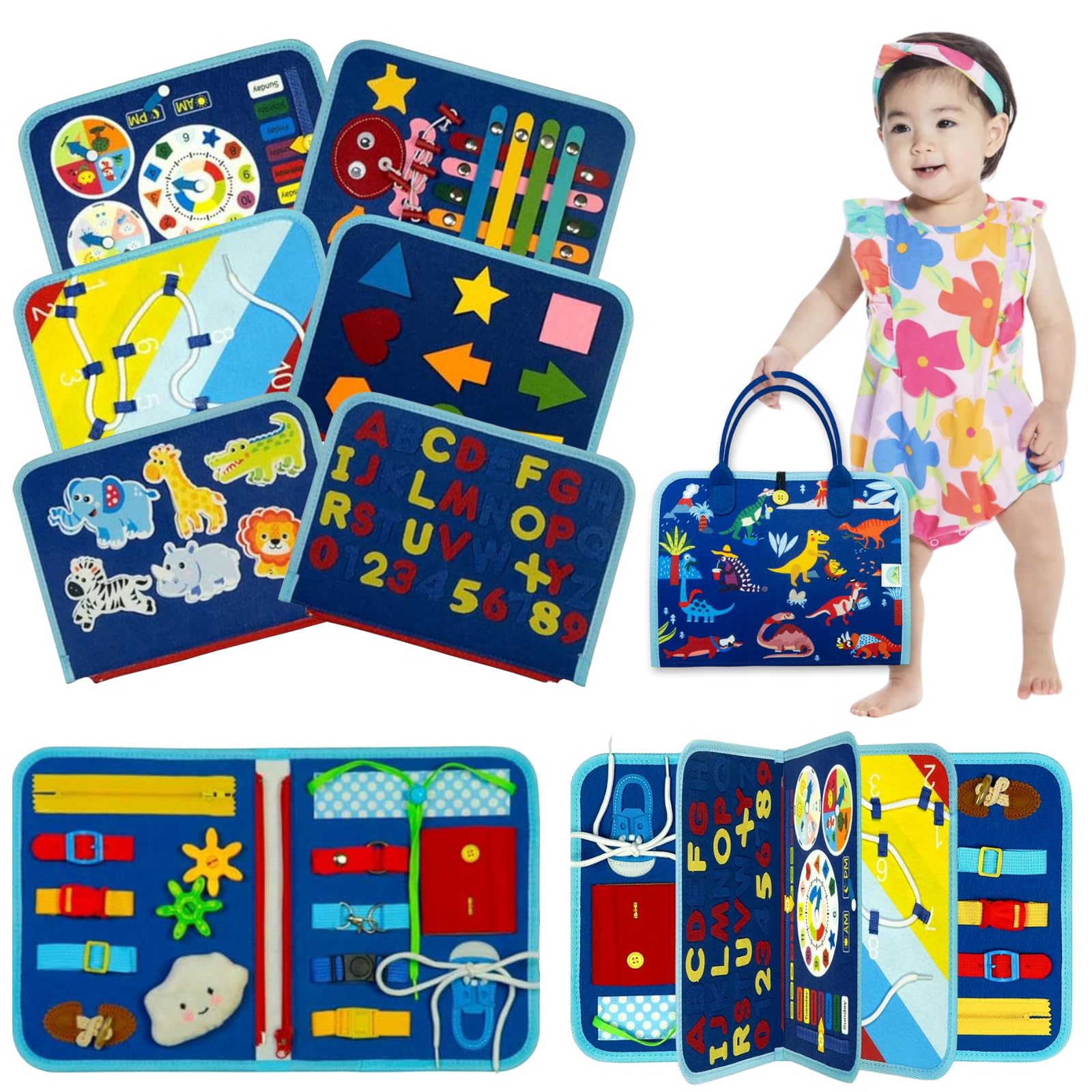 Mua LITTLE CHILTERN Interactive Toddler Busy Book | Montessori Busy ...