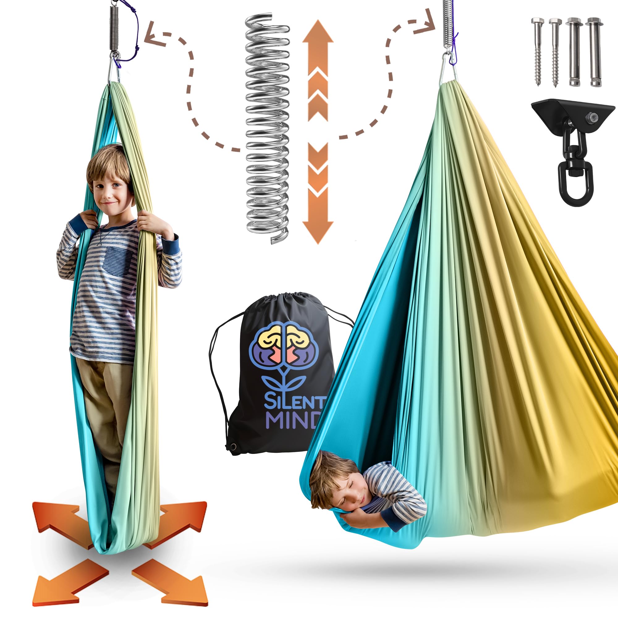 Sensory Swing – Innovative Multi-Directional Spring Suspension – Autism ...